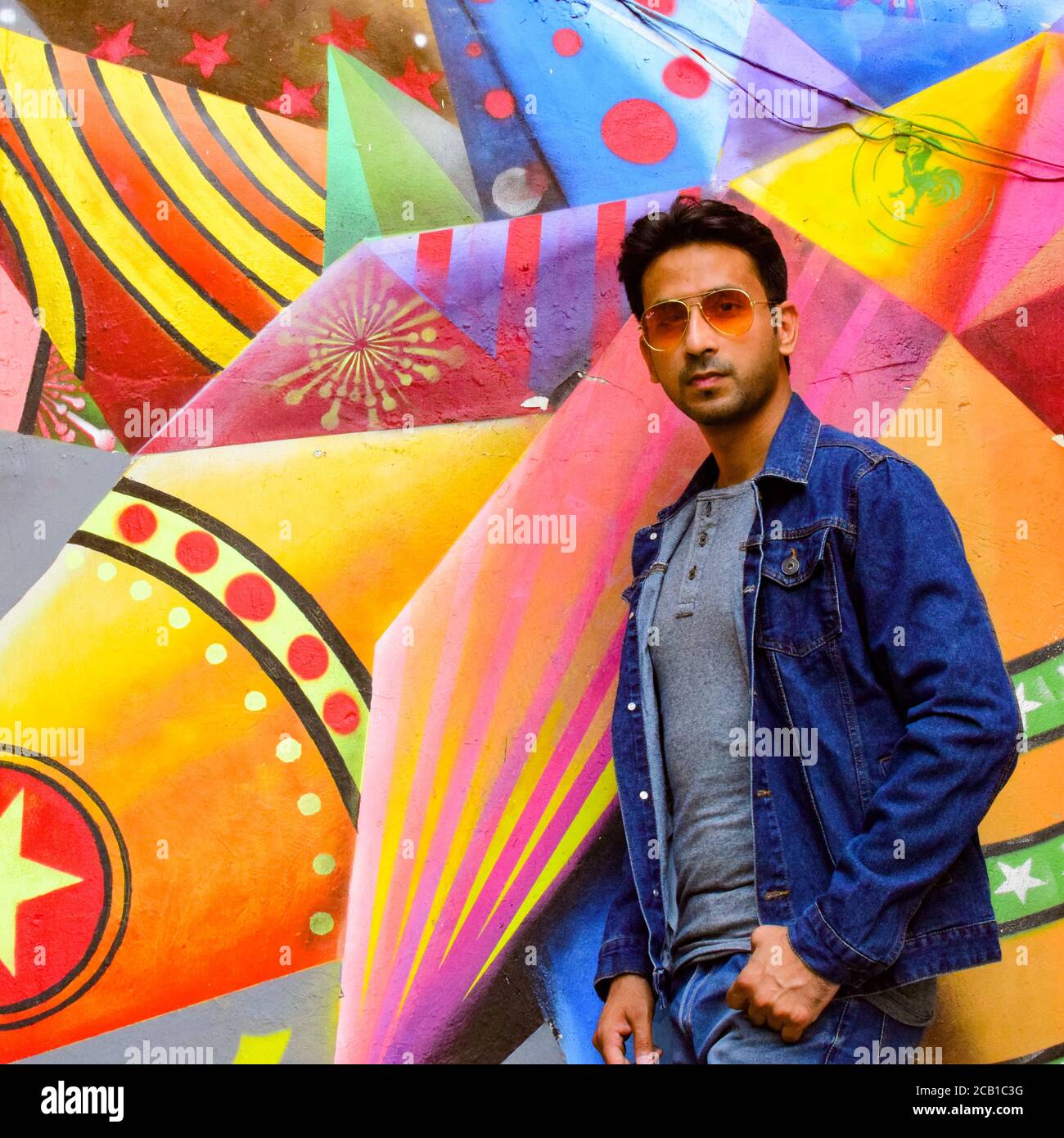 New Delhi India – March 3 2020 : Man portrait, smart casual man ...