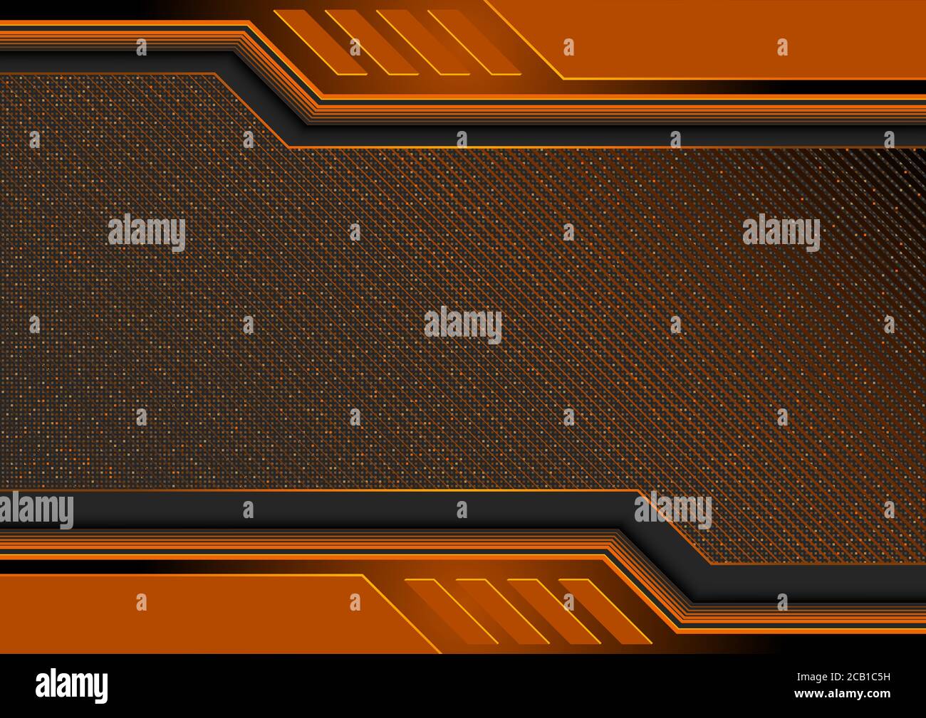 Orange Abstract Tech Background Stock Vector Image & Art - Alamy