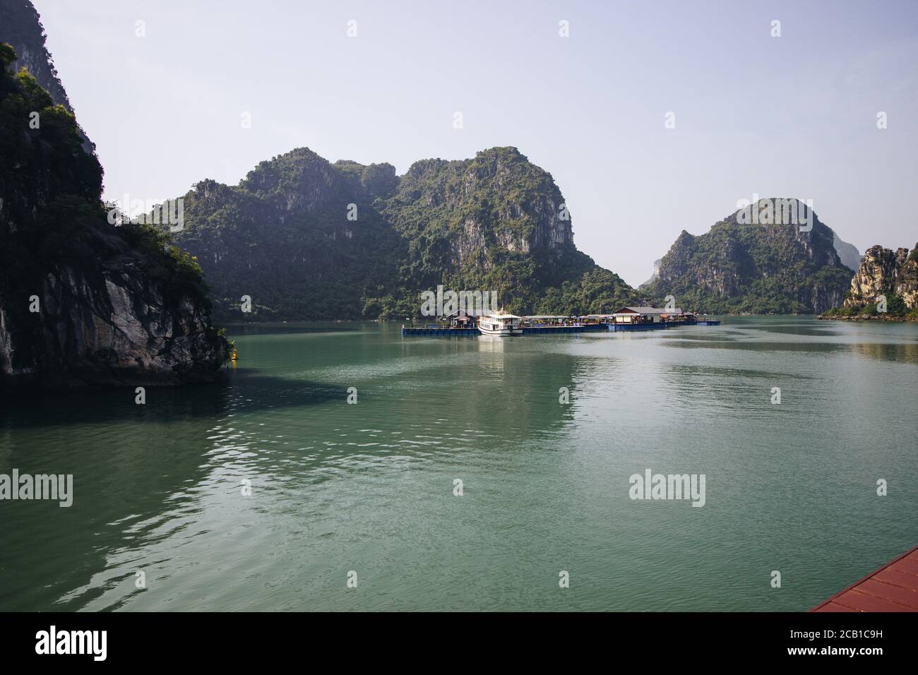 South China Sea and cliffs during daytime in Halong Bay, Vietnam Stock ...