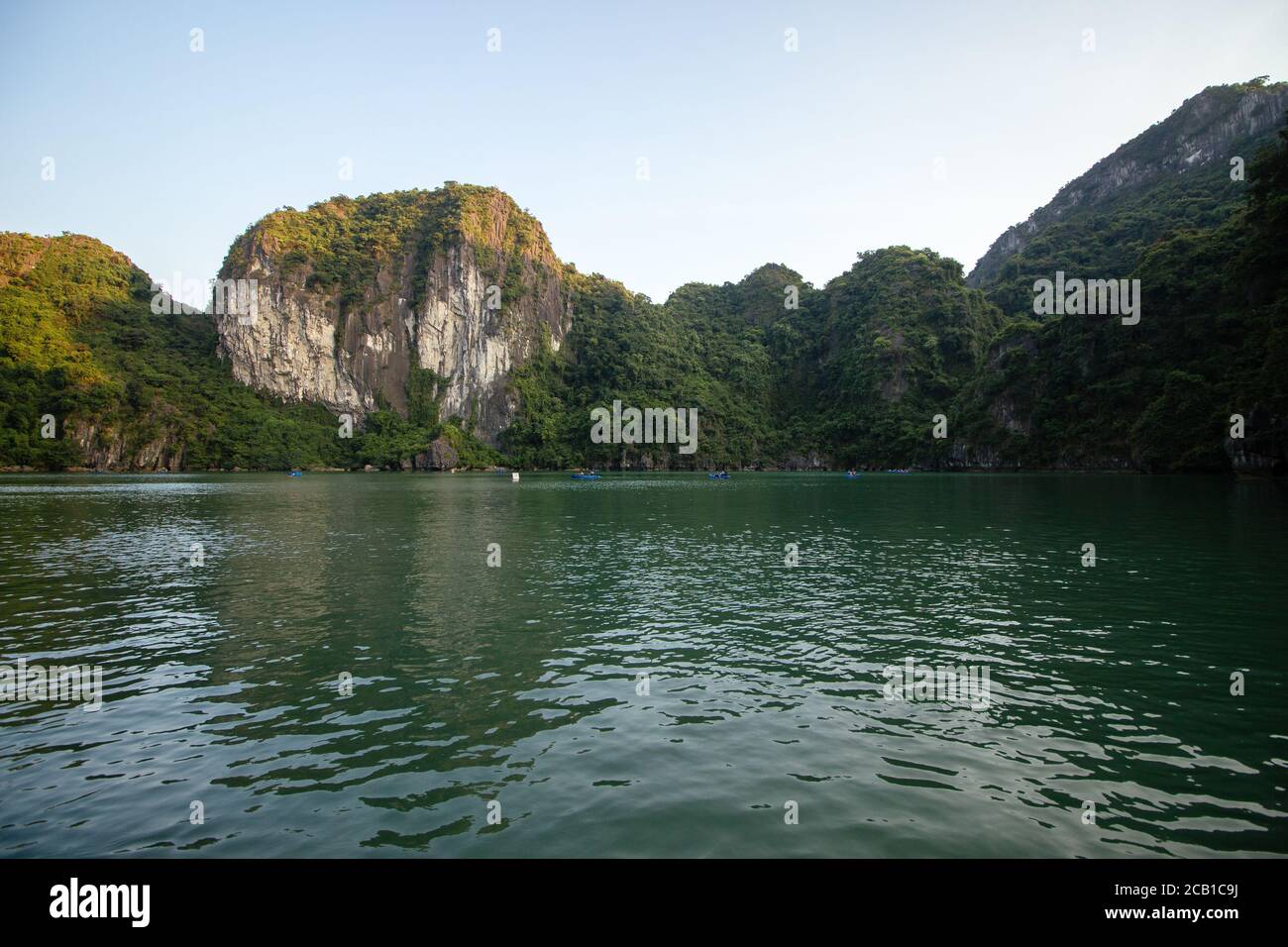 South China Sea and cliffs during daytime in Halong Bay, Vietnam Stock ...