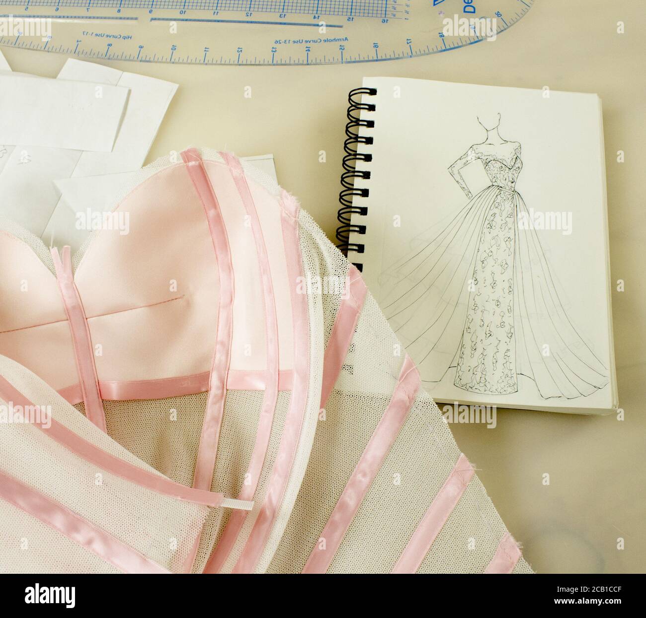 Dress sketch hi-res stock photography and images - Alamy