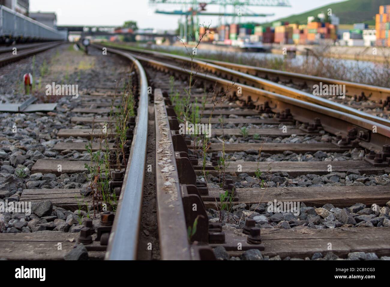 Low angle shot railroads hi-res stock photography and images - Alamy