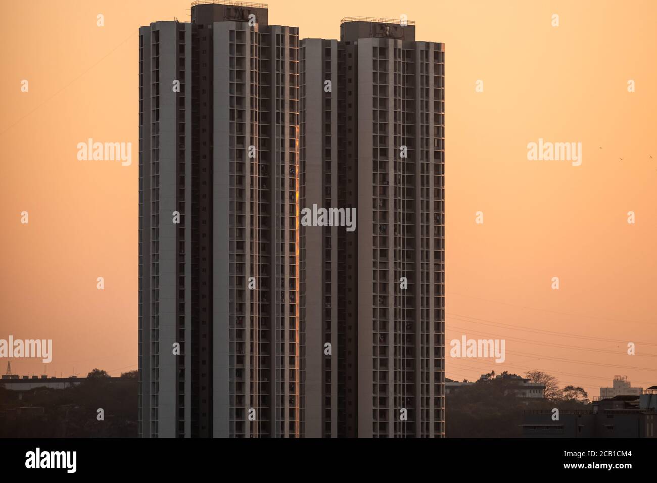 Mumbai, Maharashtra, India - March 2020: A modern high rise building in ...