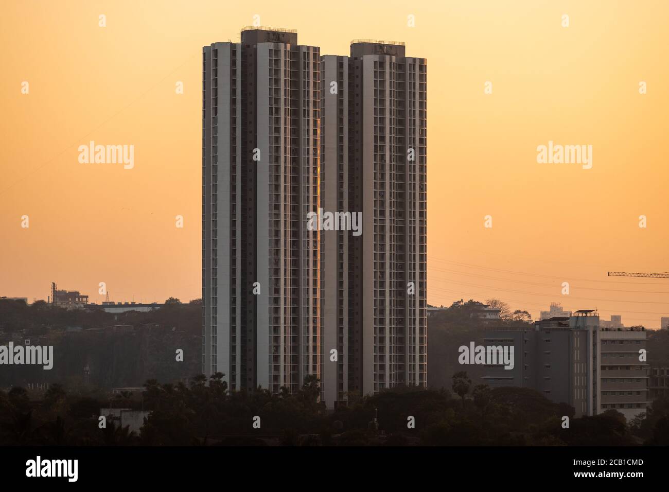 Mumbai, Maharashtra, India - March 2020: A modern high rise building in ...