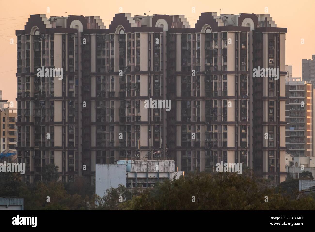 Mumbai, Maharashtra, India - March 2020: A modern high rise residential ...