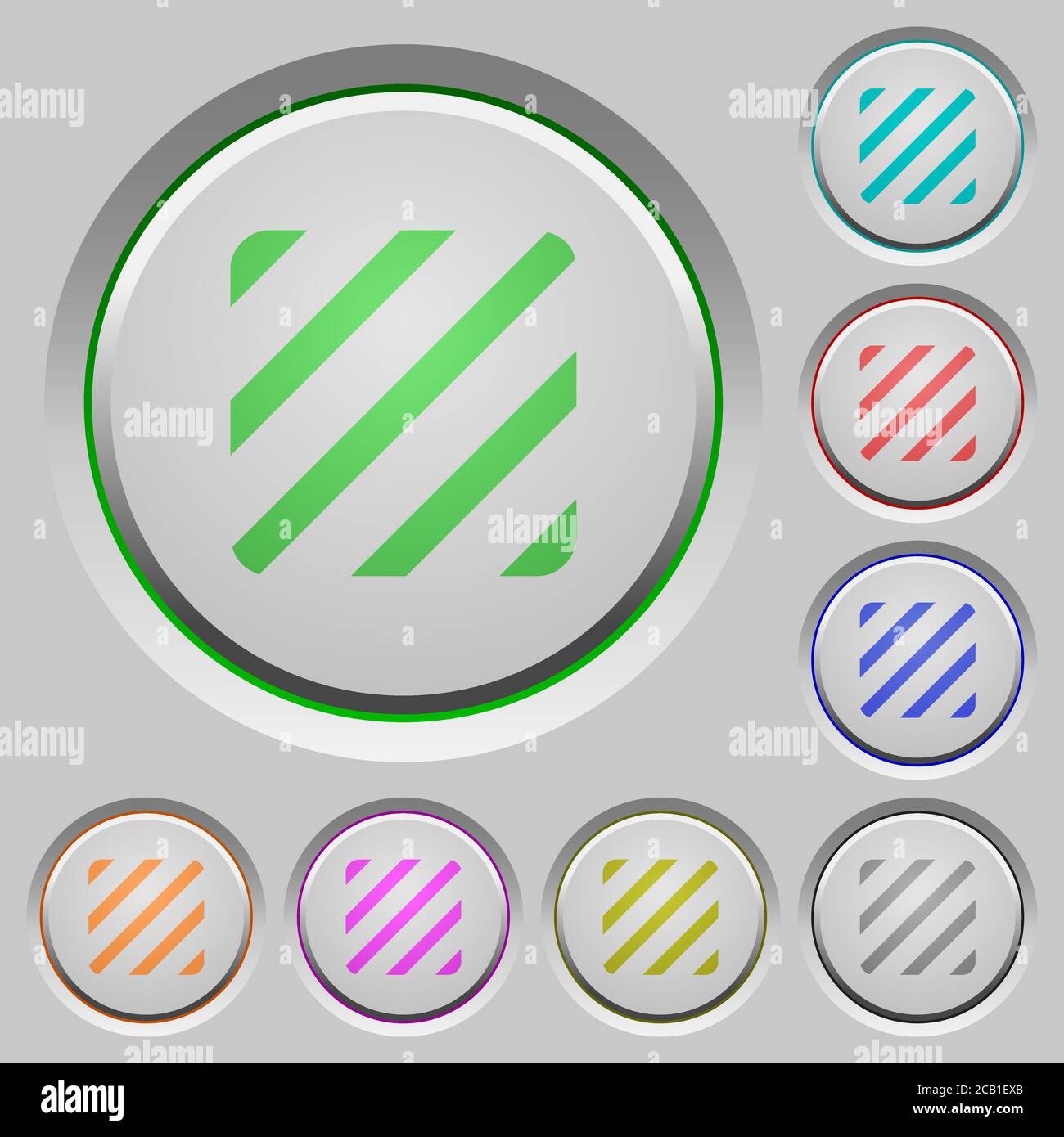 Texture color icons on sunk push buttons Stock Vector Image & Art - Alamy