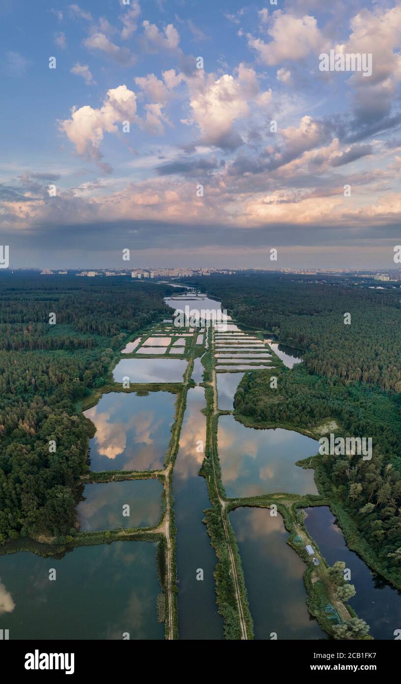 Aerial lakes mirror hi-res stock photography and images - Alamy