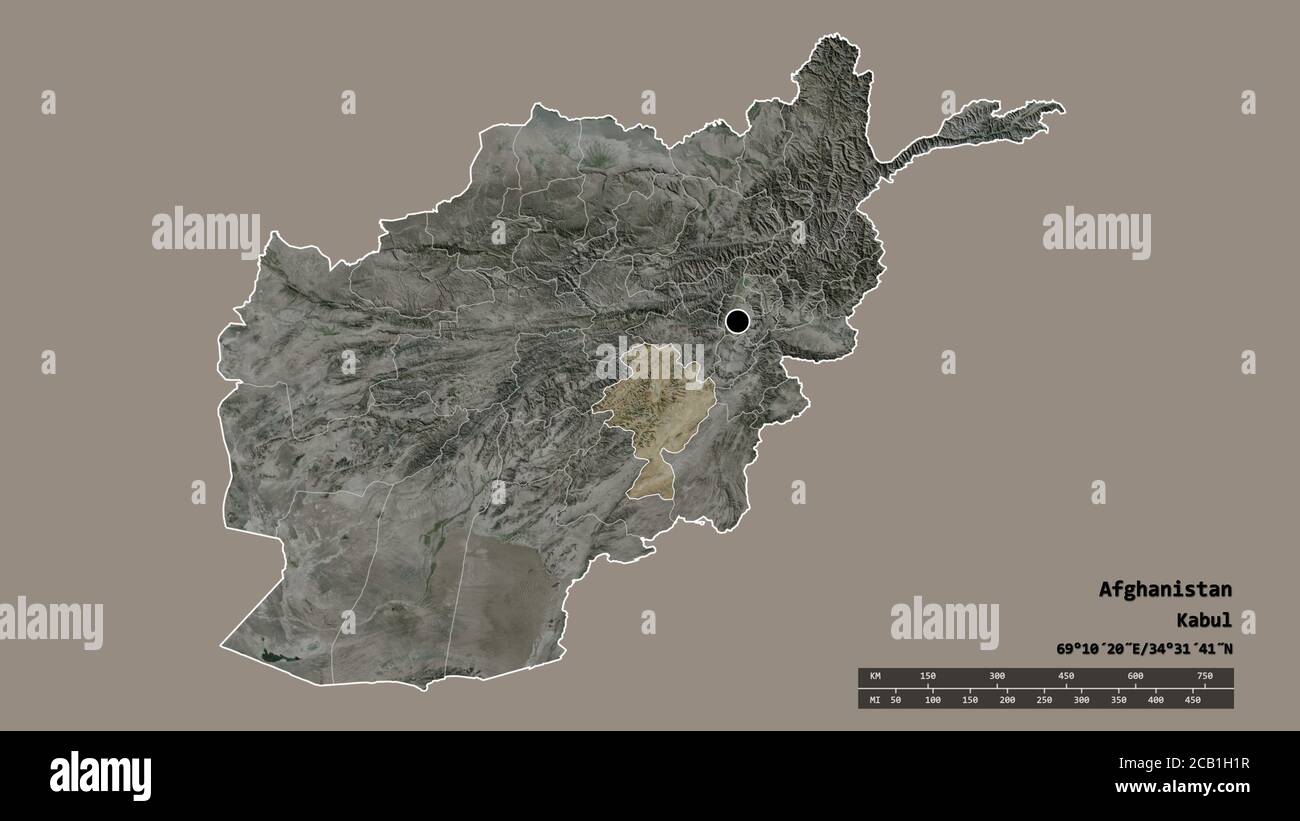 Ghazni province map hi-res stock photography and images - Alamy