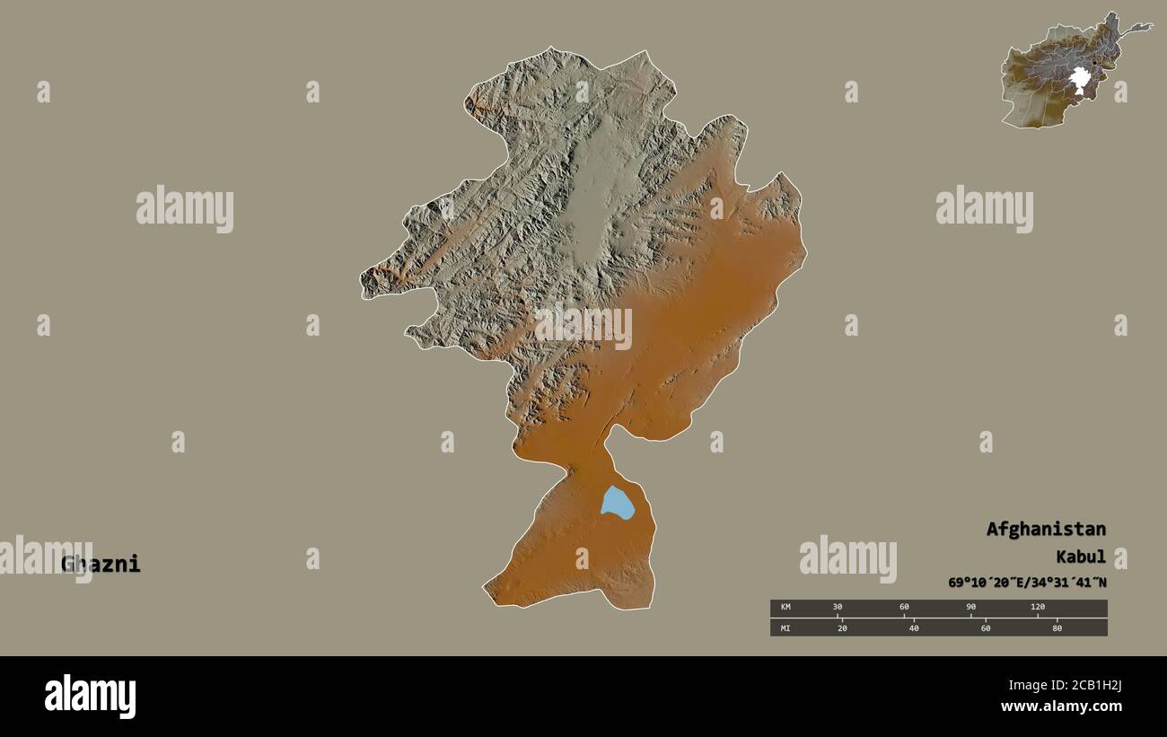 Ghazni province map hi-res stock photography and images - Alamy
