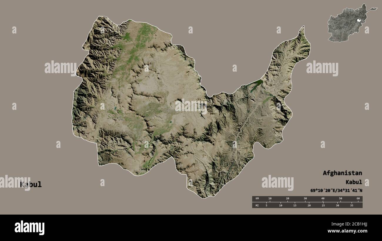 Satellite view of kabul map hi-res stock photography and images - Alamy