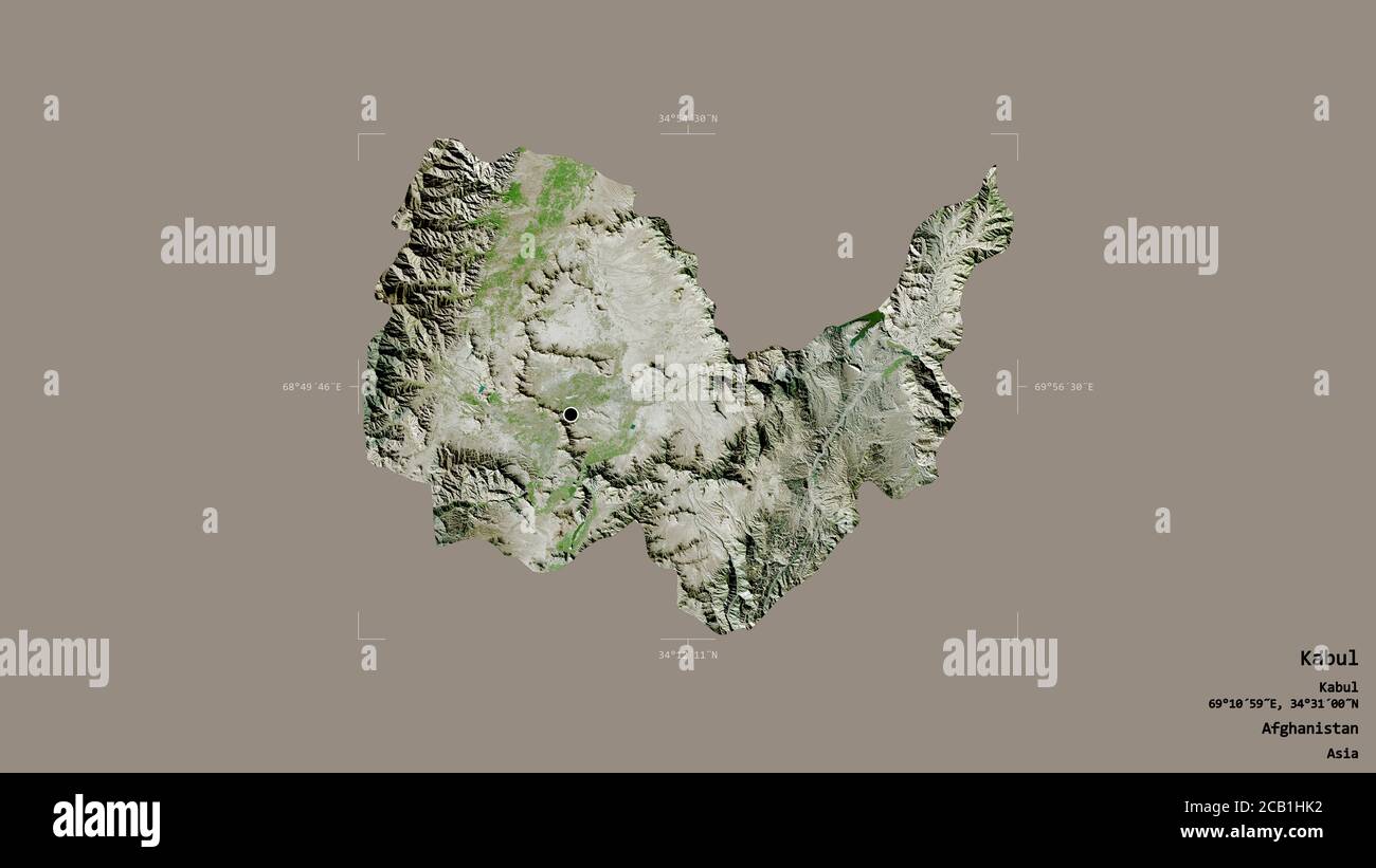 Satellite view of kabul map hi-res stock photography and images - Alamy