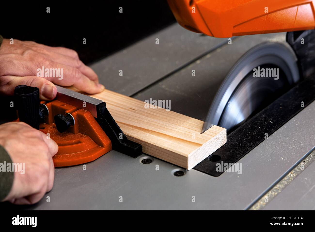 Working at a circular saw bench hi-res stock photography and images - Alamy