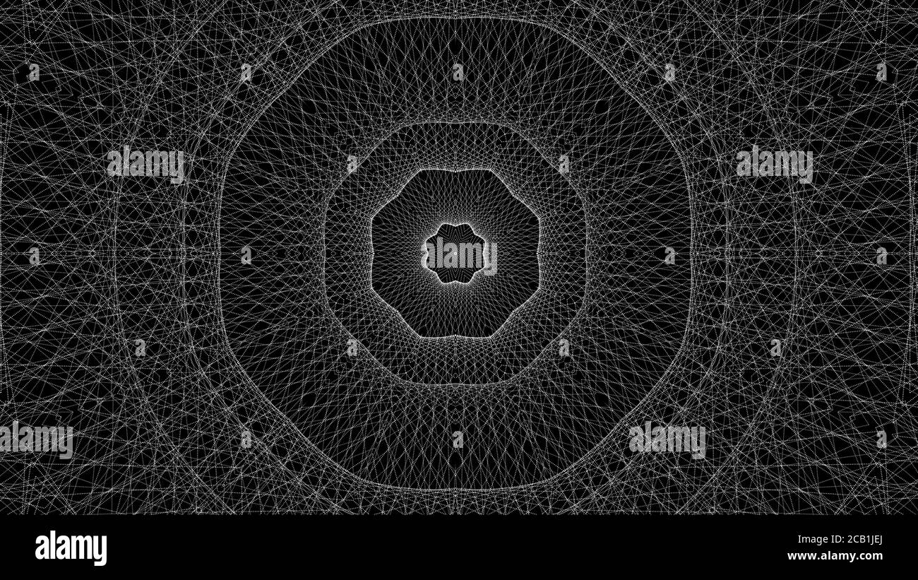 Grayscale 3D rendering of circular and geometric shapes - great for ...