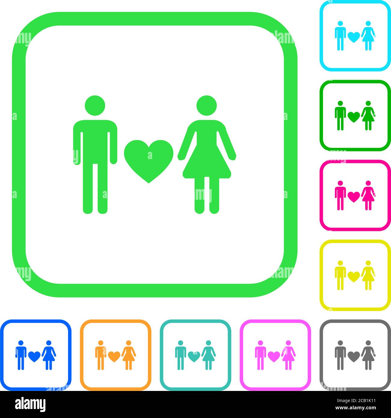 Dating vivid colored flat icons in curved borders on white background ...