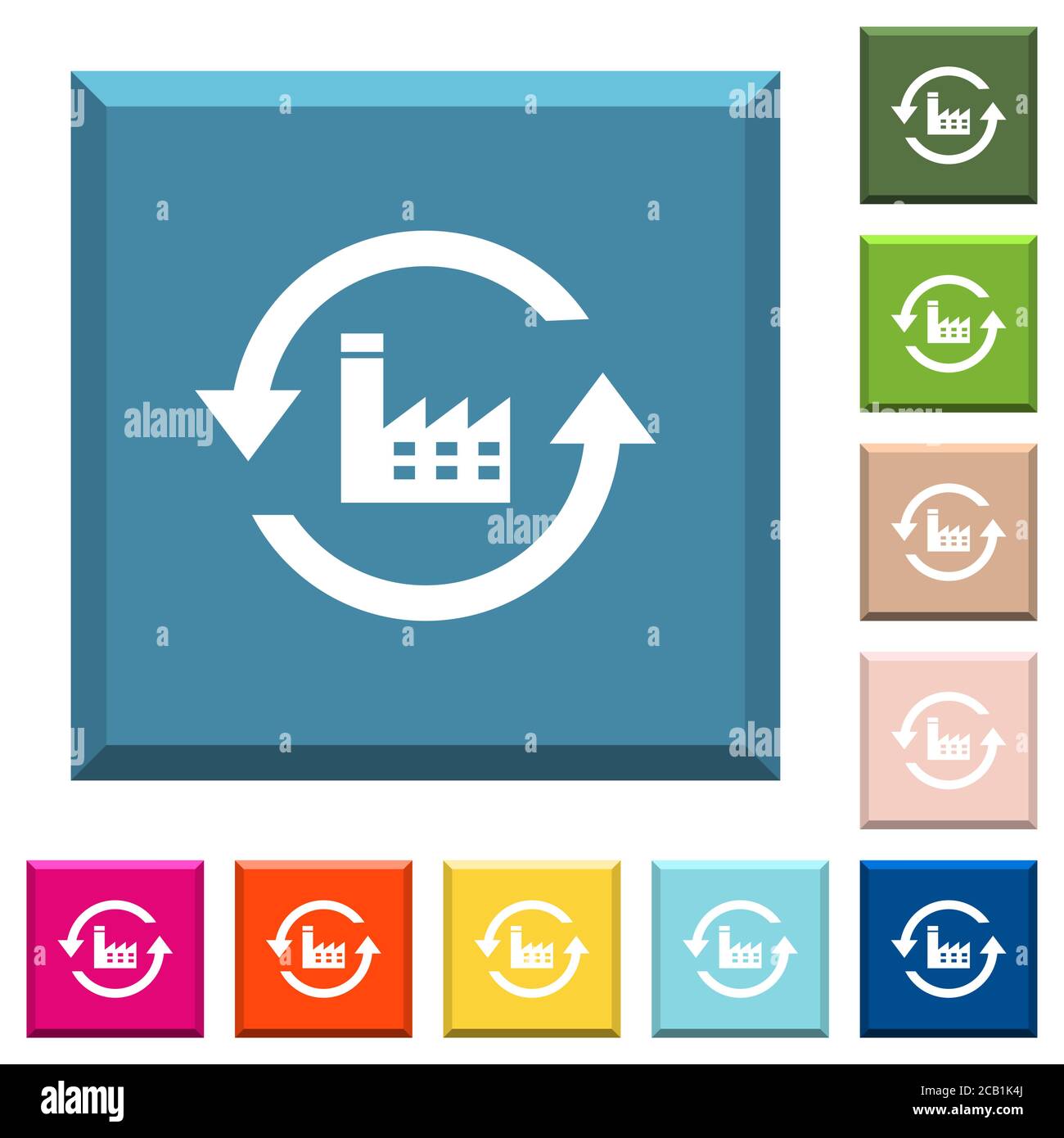 Reset to factory defaults white icons on edged square buttons in ...