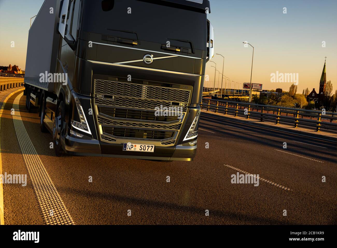 Volvo Semi Truck Wallpaper