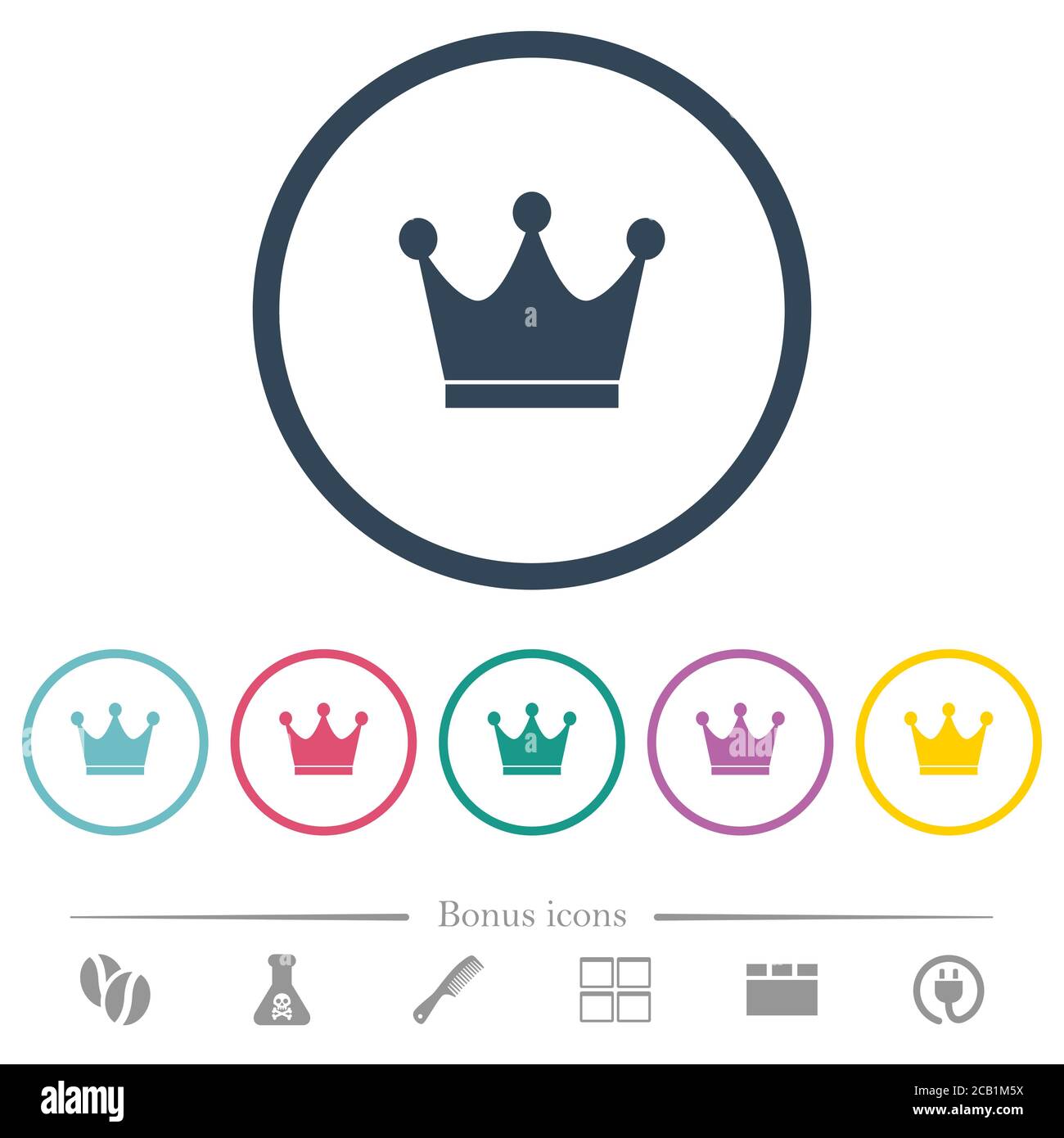 Premium services flat color icons in round outlines. 6 bonus icons ...