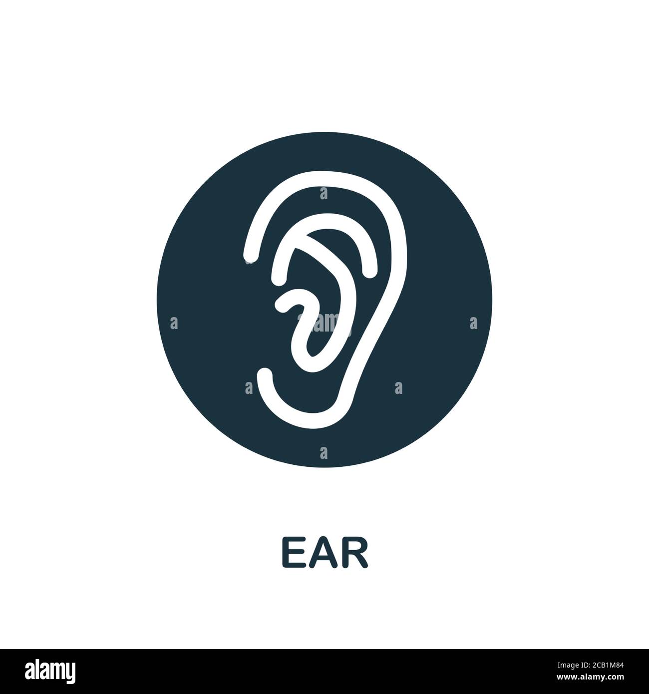 Ear icon. Simple element from internal organs collection. Creative Ear ...