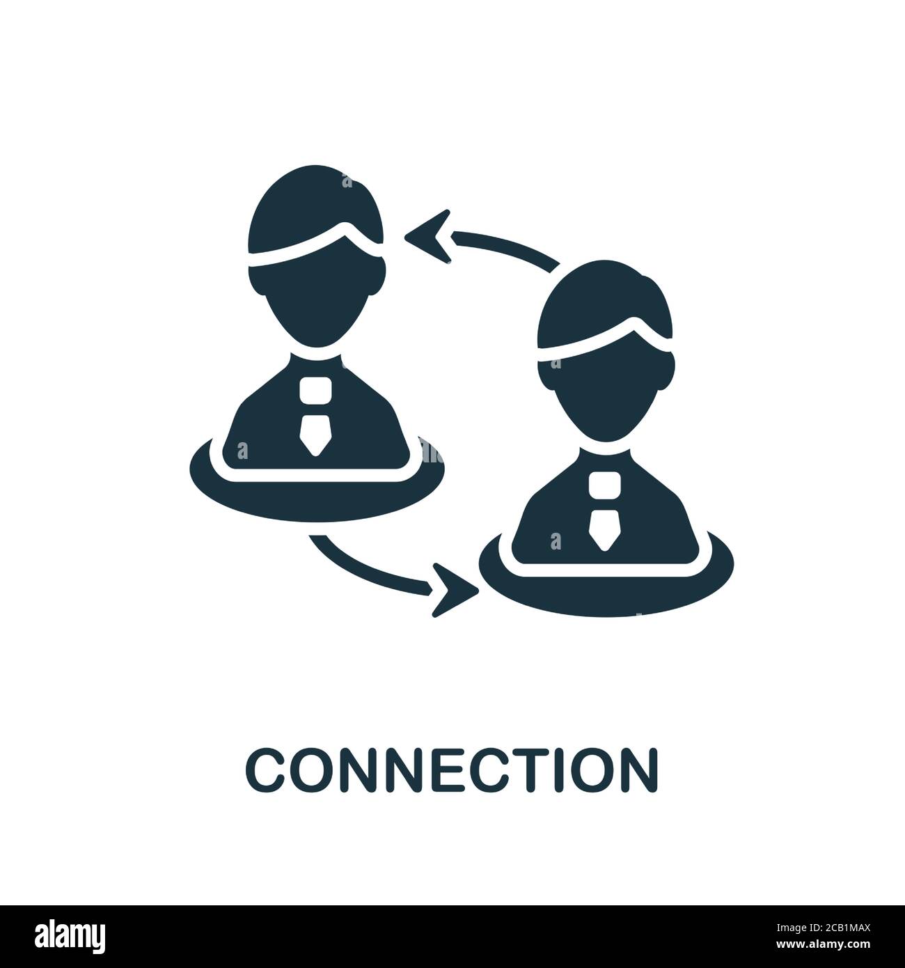 Connection icon. Simple element from business recruitment collection ...