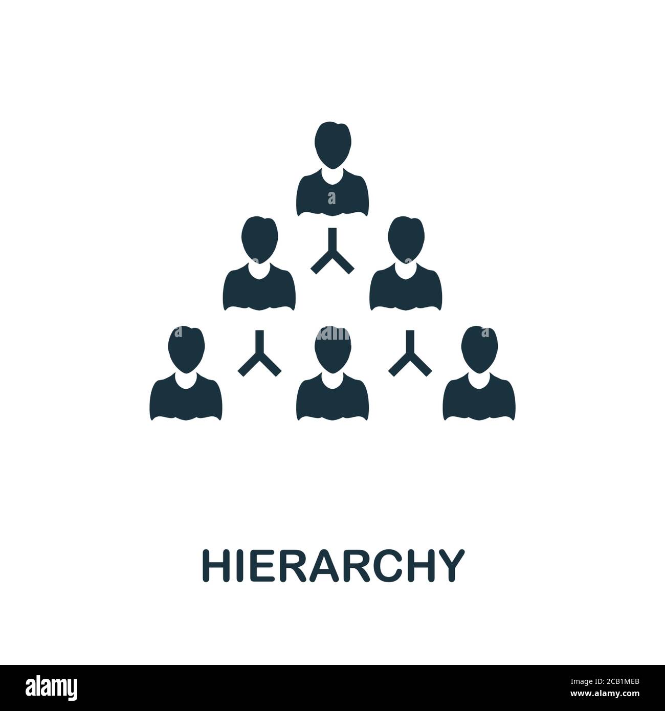 Hierarchy icon. Simple element from business intelligence collection ...