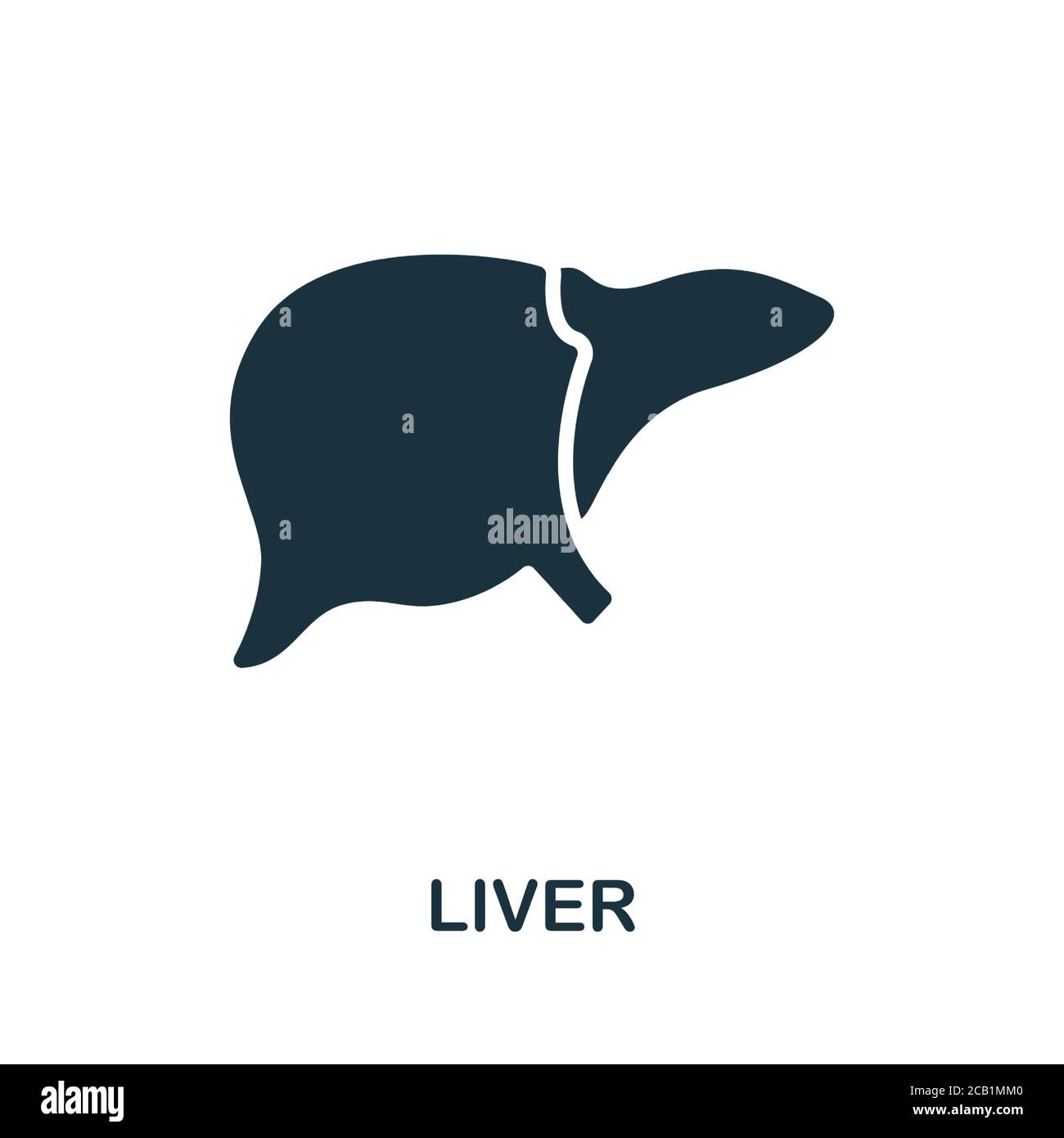 Liver icon. Simple element from internal organs collection. Creative ...