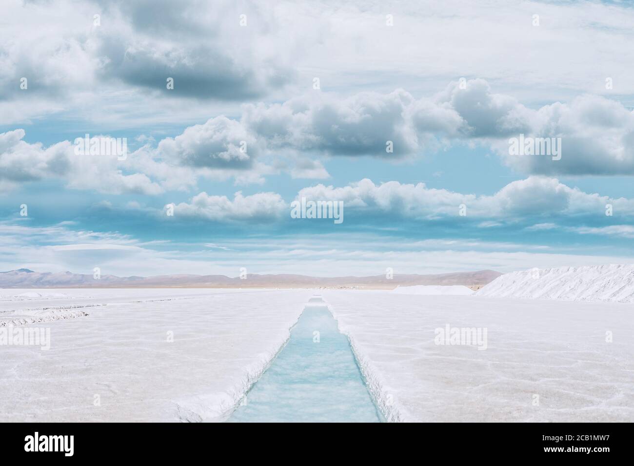 Salinas Grandes in a salt desert in the Jujuy Province, Argentina ...