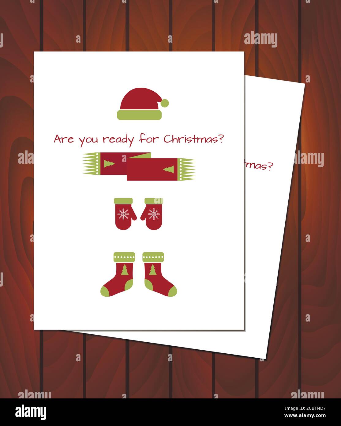 Table set winter christmas Stock Vector Images - Alamy