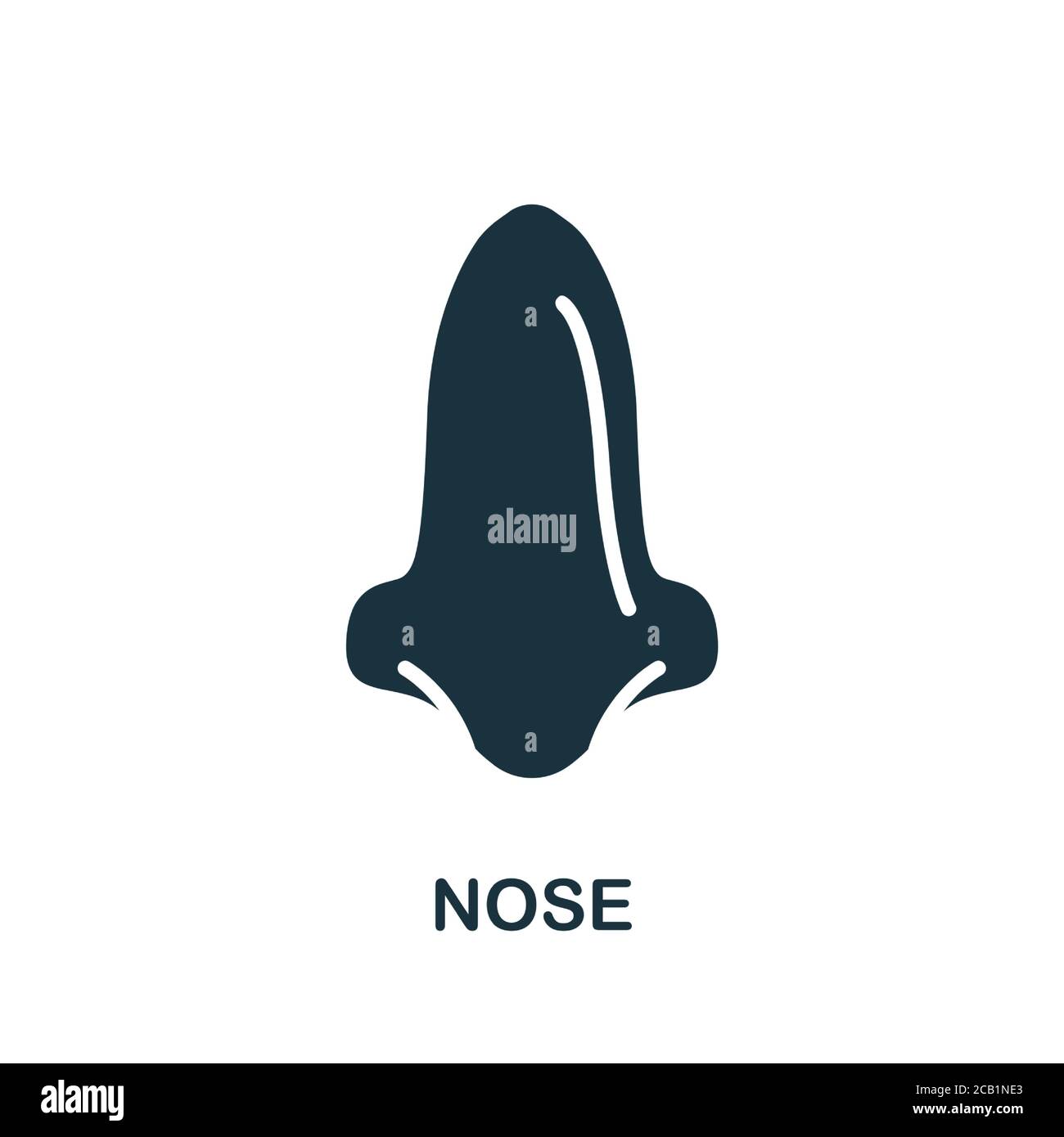 Nose icon. Simple element from internal organs collection. Creative ...