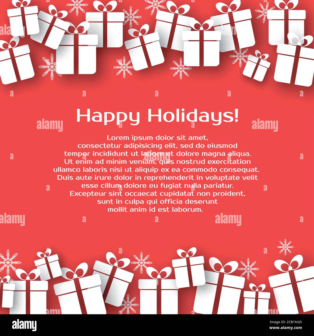 Christmas background with gift boxes and text Stock Vector Image & Art ...