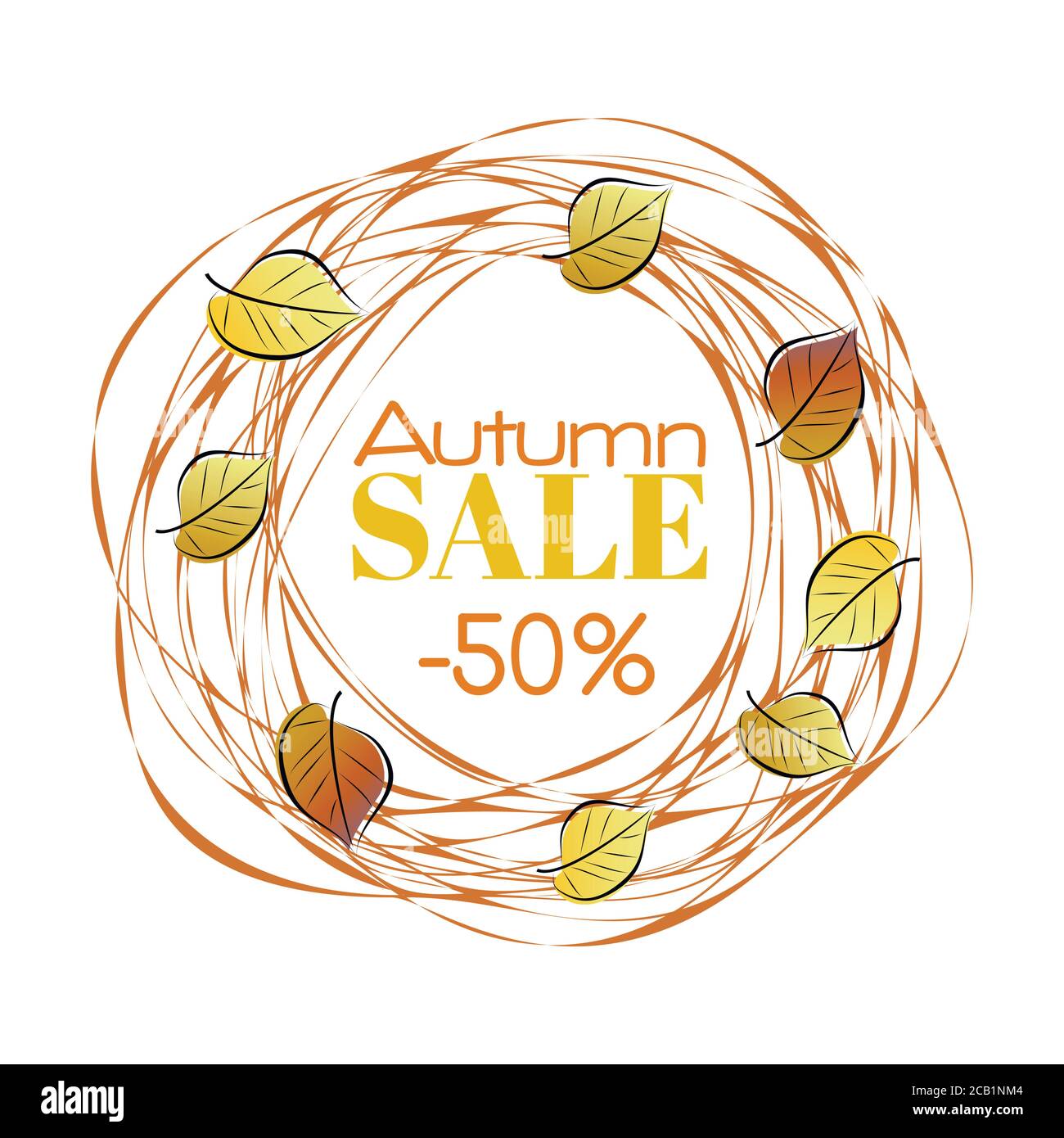 Autumn sale frame Stock Vector Image & Art - Alamy