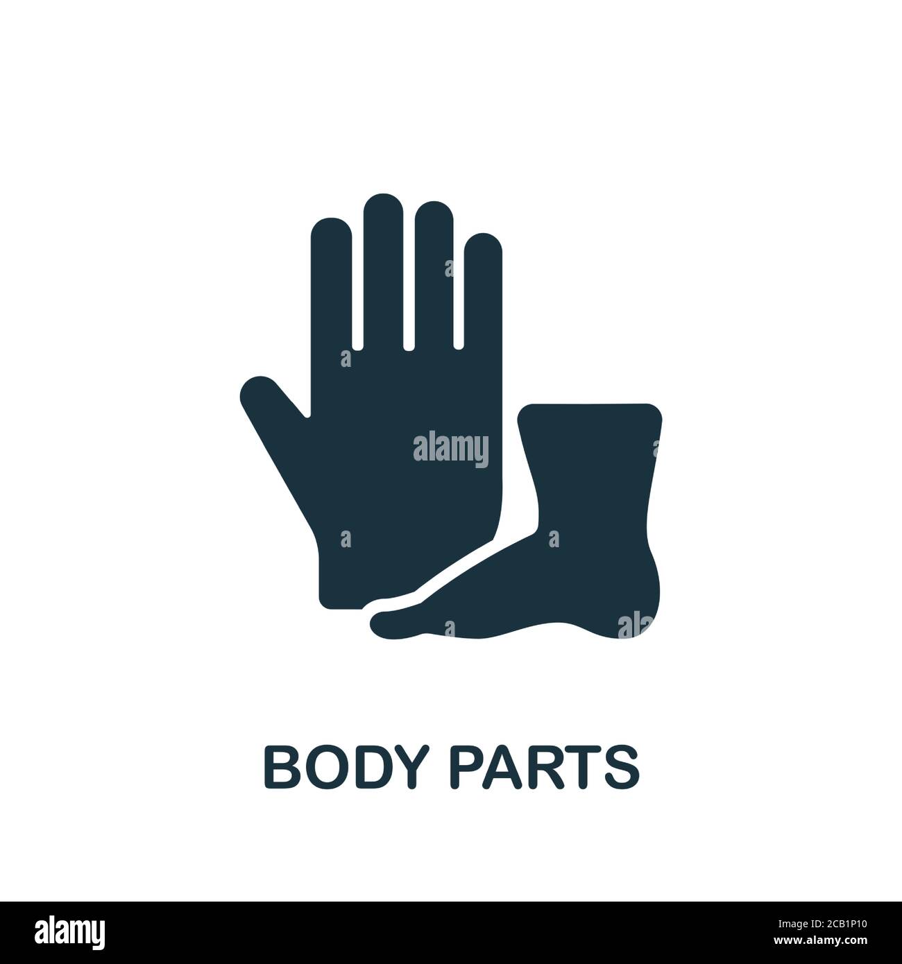 Body Parts icon. Simple element from internal organs collection ...