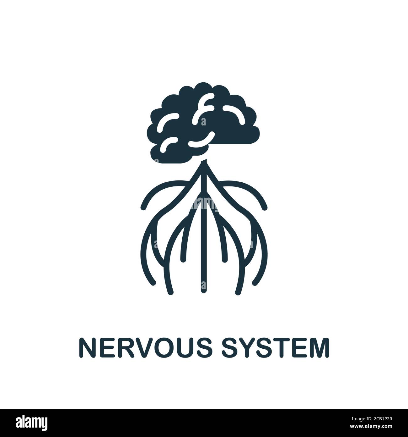 Nervous System icon. Simple element from internal organs collection ...