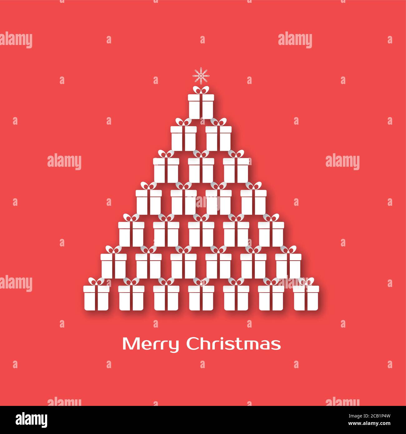 Christmas decor made tree Stock Vector Images - Alamy
