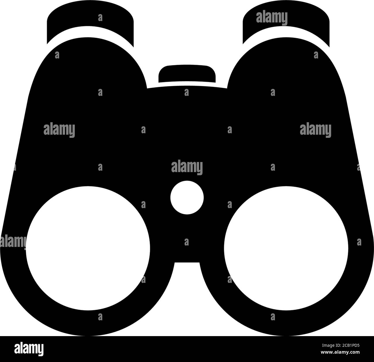 Optical Binoculars, Field Zoom Glasses. Flat Vector Icon illustration ...