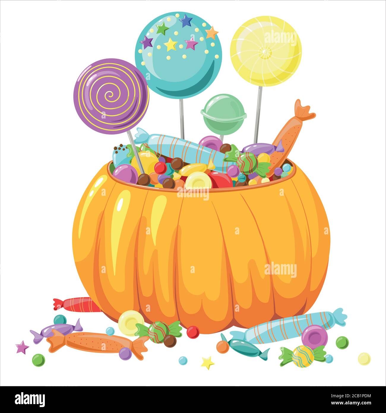Treat bucket Stock Vector Images - Alamy