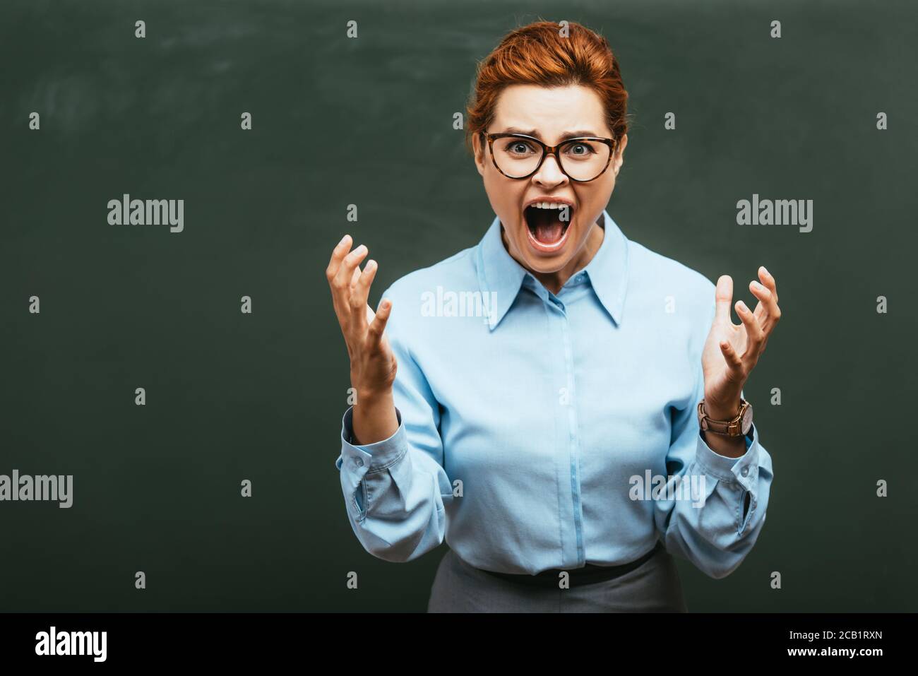 Angry teacher hi-res stock photography and images - Alamy