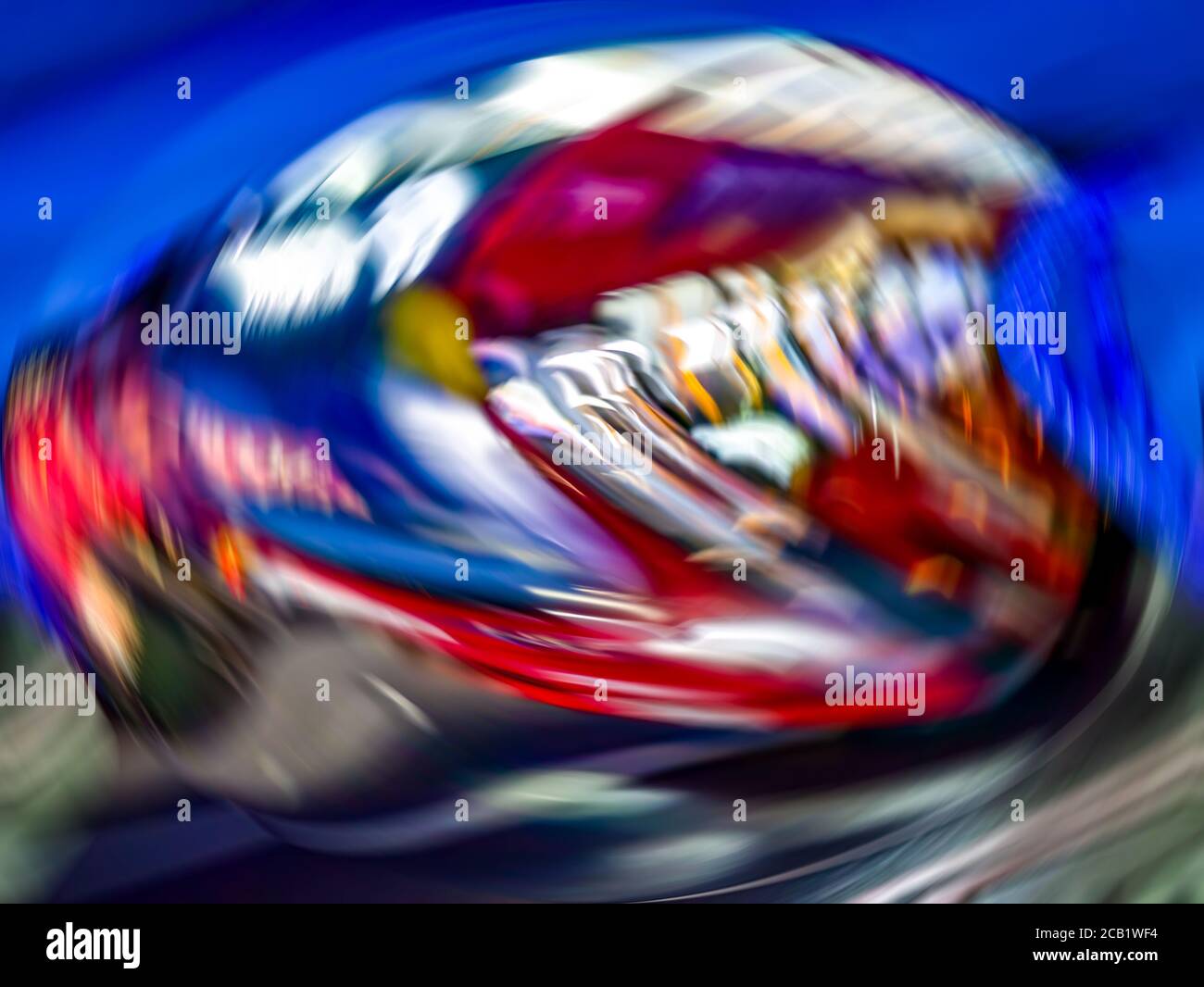 Abstract image of a Red bus, warped blurred and distorted Stock Photo ...