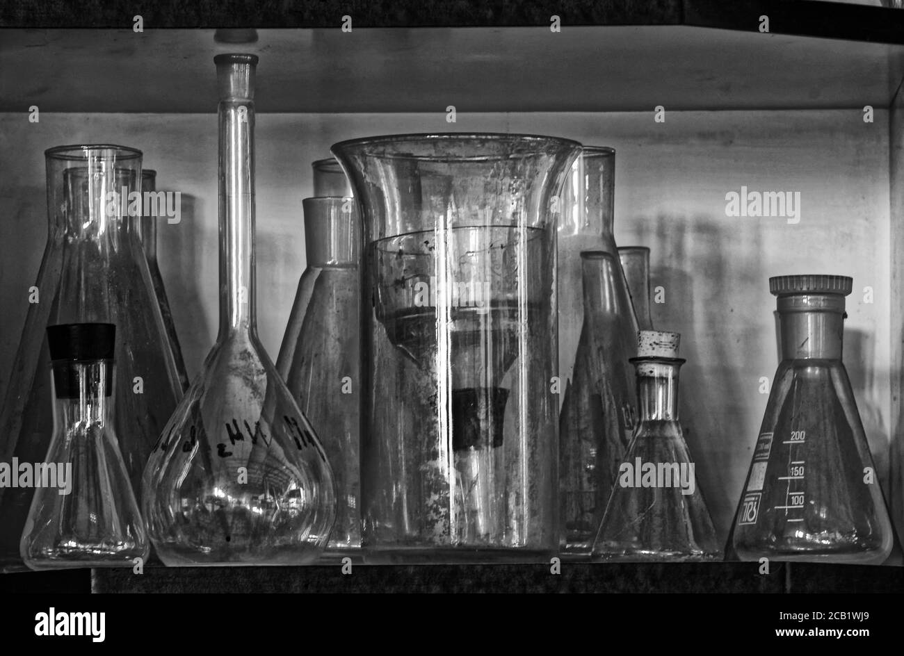 Antique glass bottles retro stylish hi-res stock photography and images ...