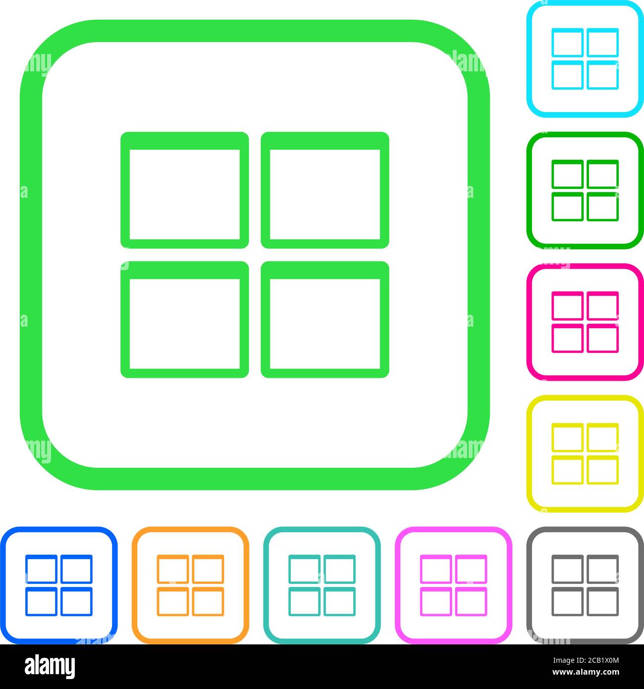 Admin dashboard panels vivid colored flat icons in curved borders on ...