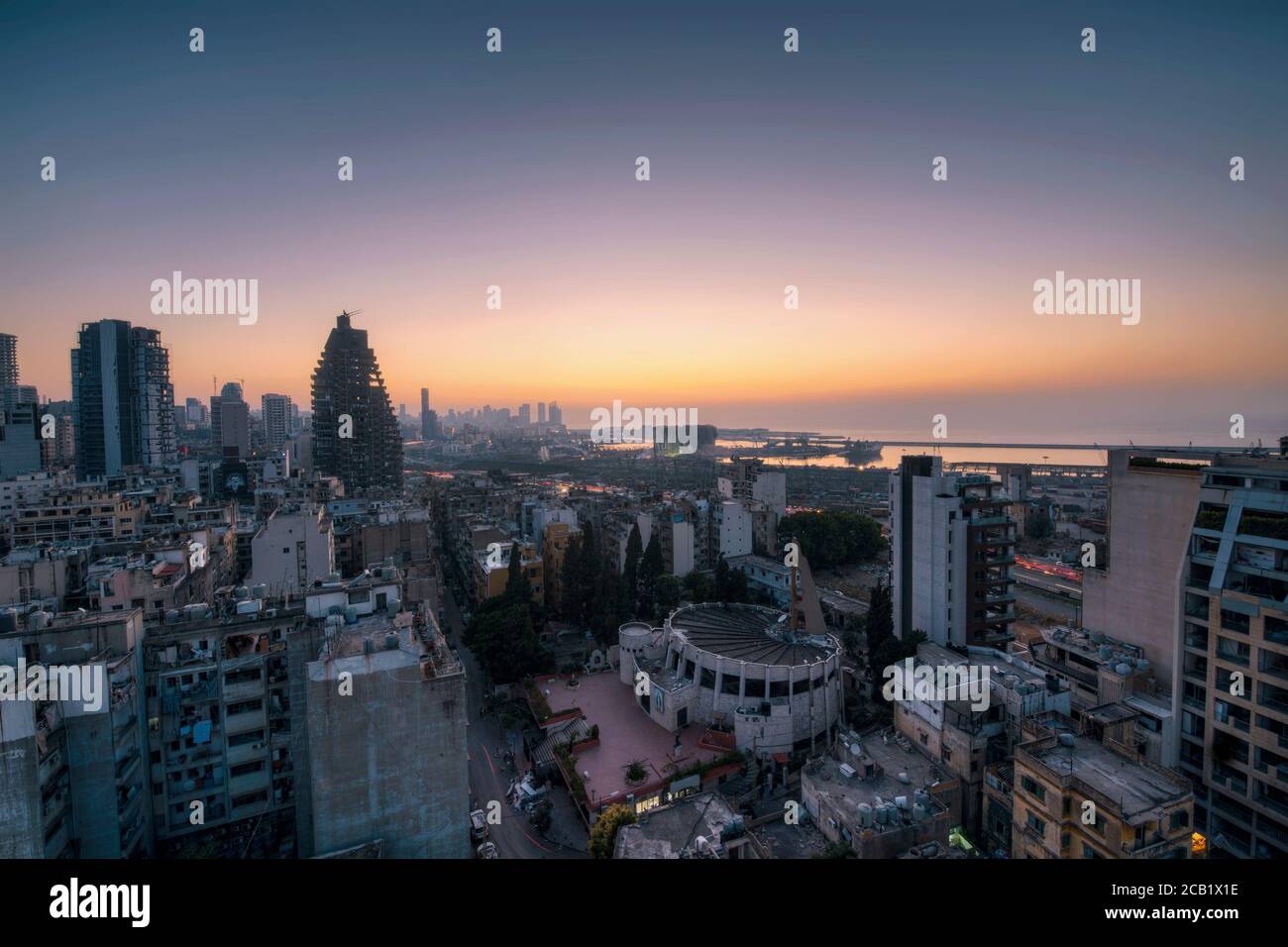Aerial View of Beirut Lebanon, City of Beirut, Beirut city scape Stock ...