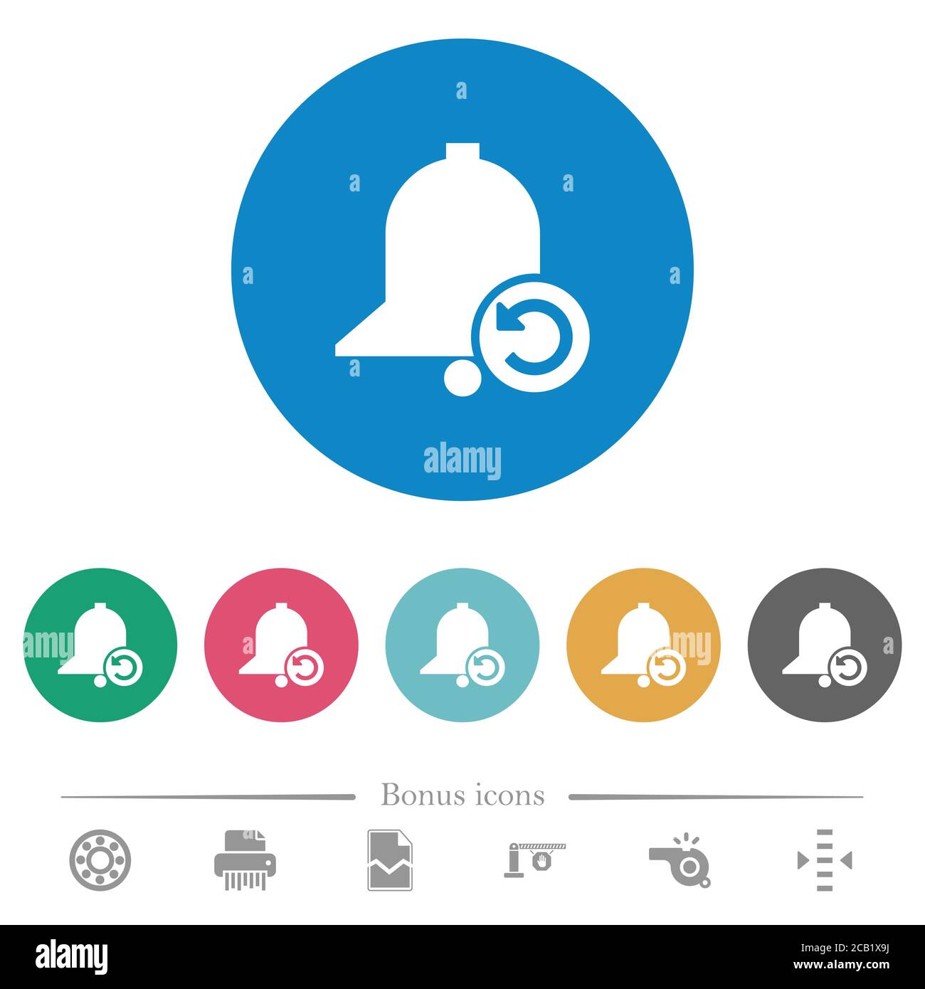 Reminder restore flat white icons on round color backgrounds. 6 bonus ...