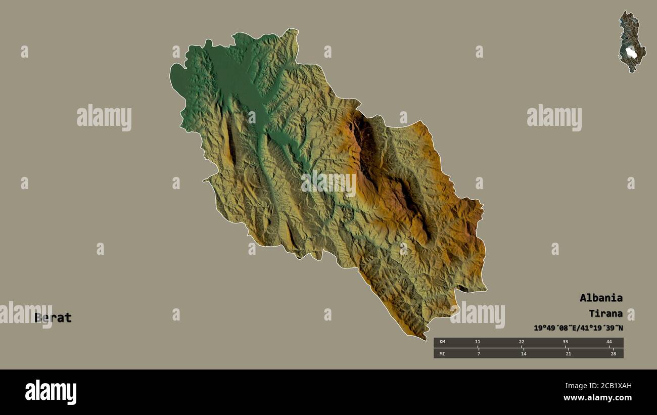 Relief map albania relief hi-res stock photography and images - Alamy