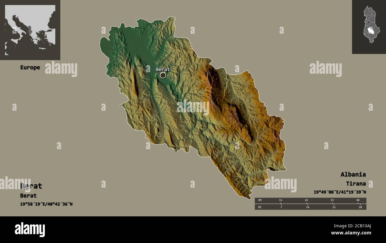 Berat map hi-res stock photography and images - Alamy