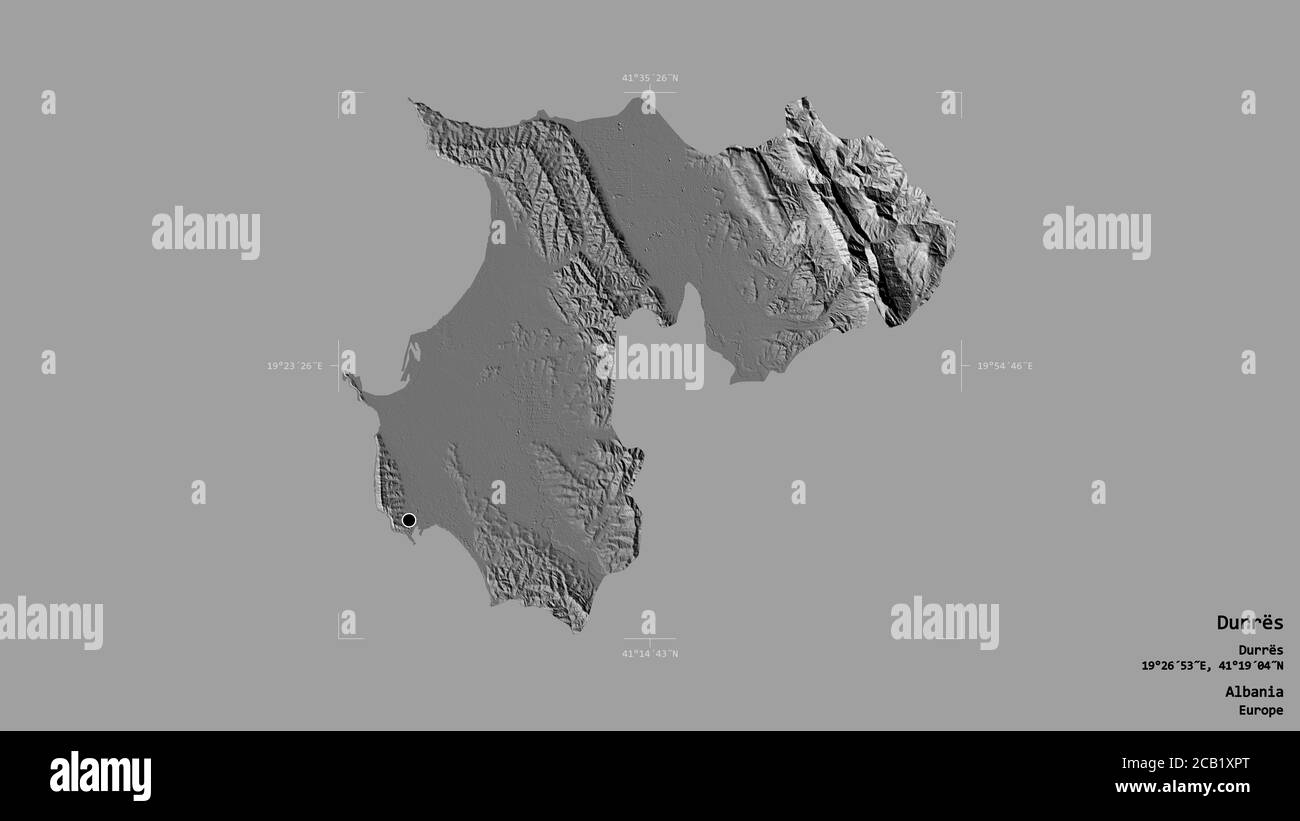 Durres map hi-res stock photography and images - Alamy