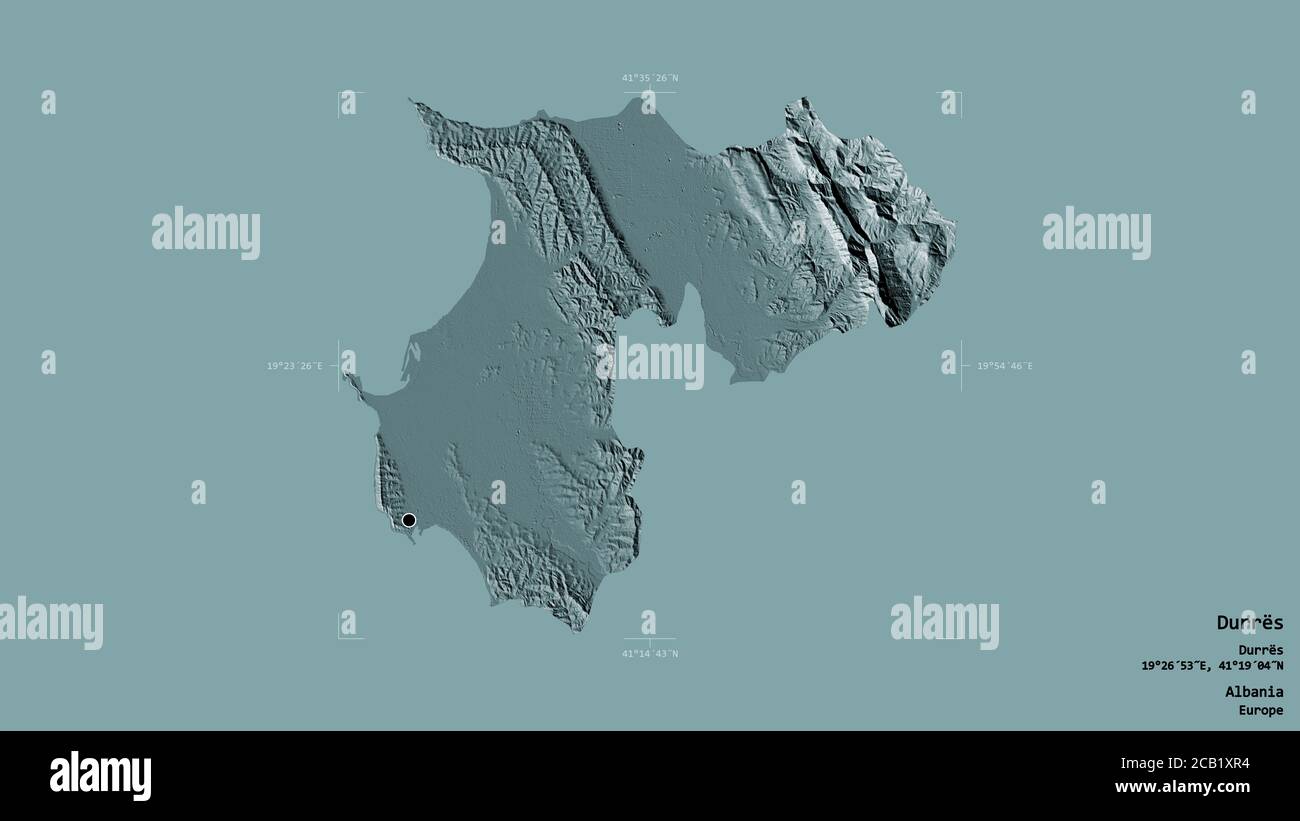 Durres map hi-res stock photography and images - Alamy