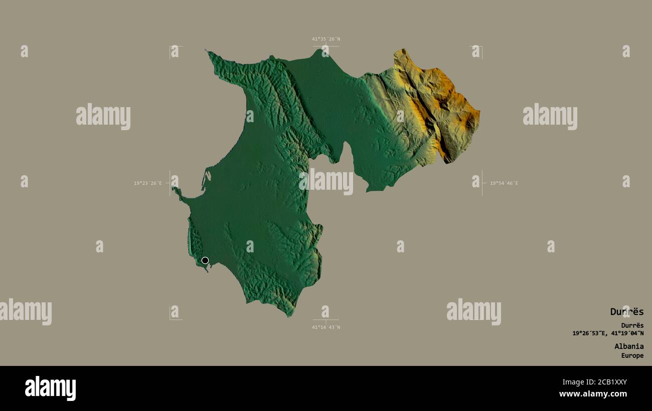 Durres map hi-res stock photography and images - Alamy