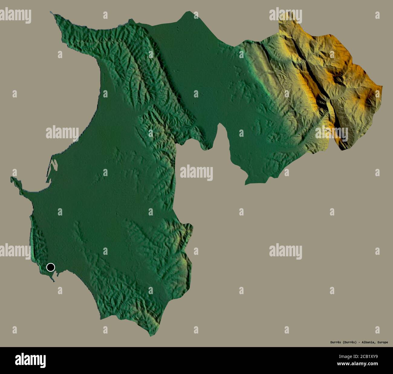 Durres map hi-res stock photography and images - Alamy