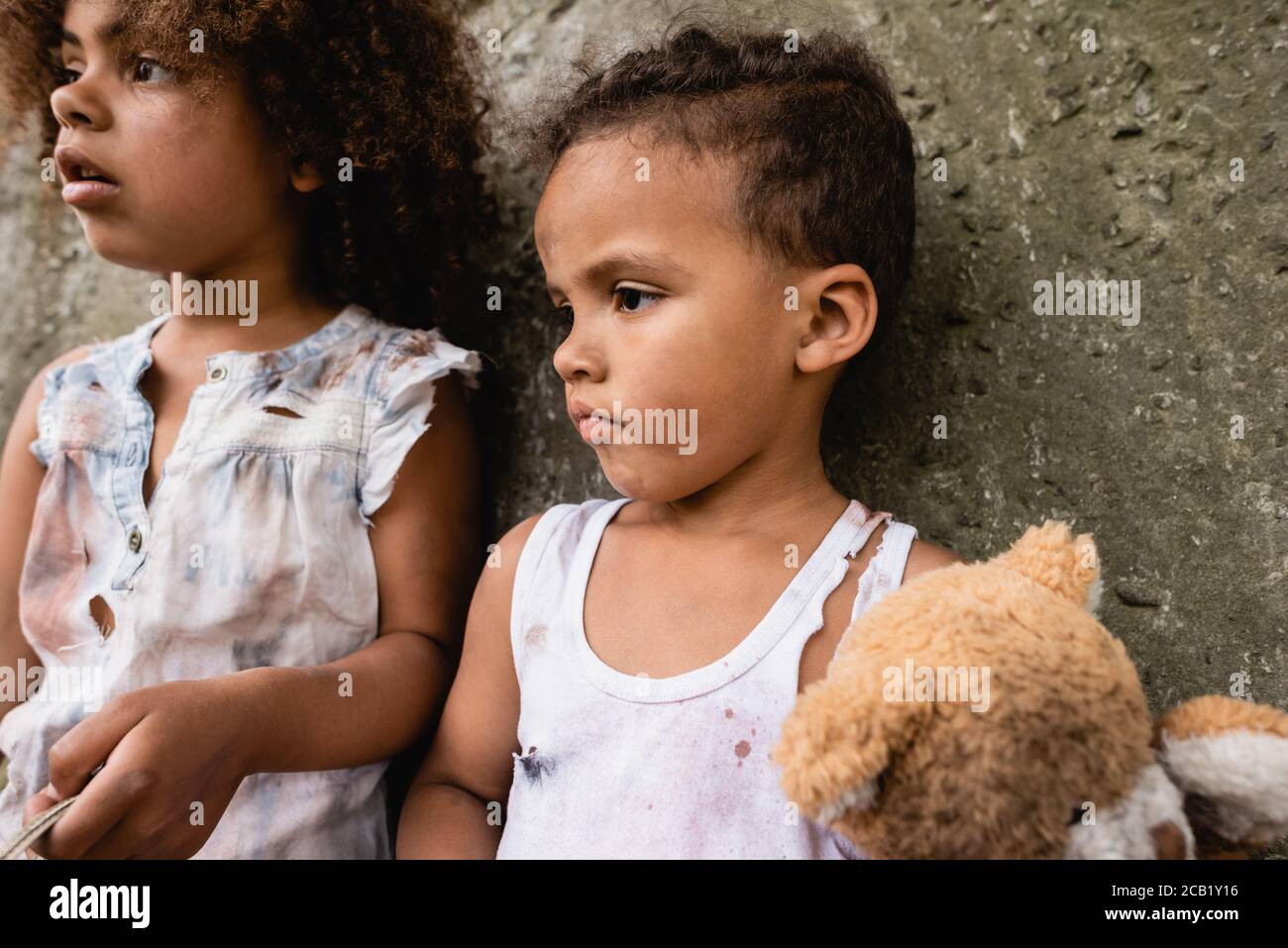 Poverty in african street kids hi-res stock photography and images - Alamy
