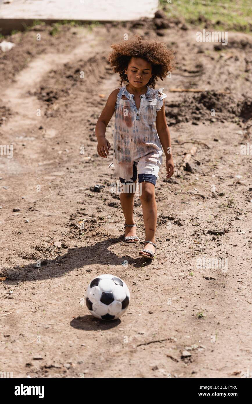 Poor child soccer hi-res stock photography and images - Alamy