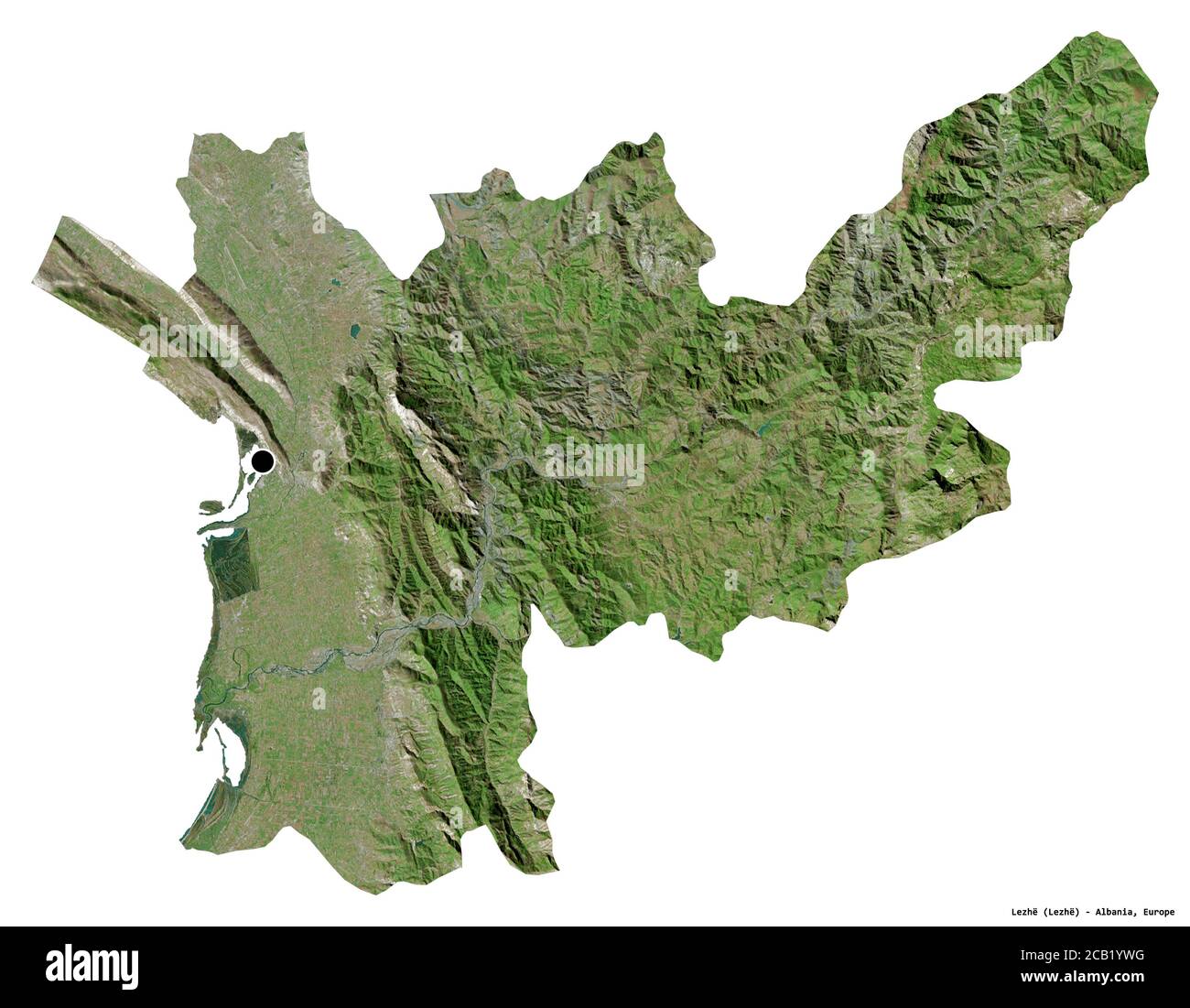 Lezhe Albania Map